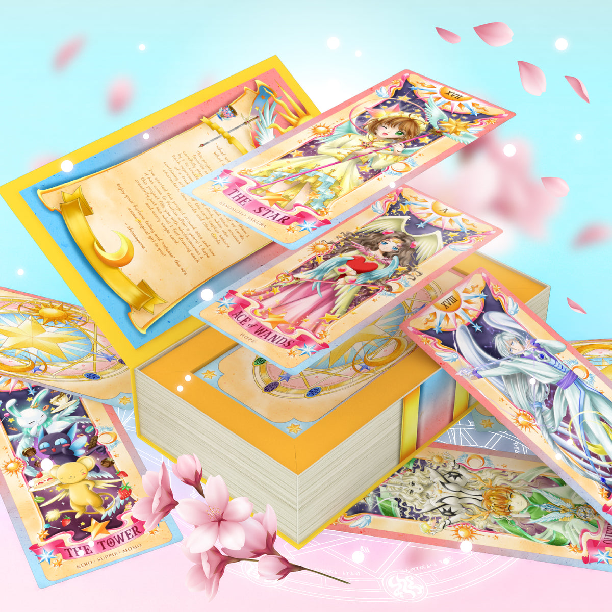 Card Captor Sakura Tarot Deck - 78 Major & Minor Arcana Tarot Cards ...