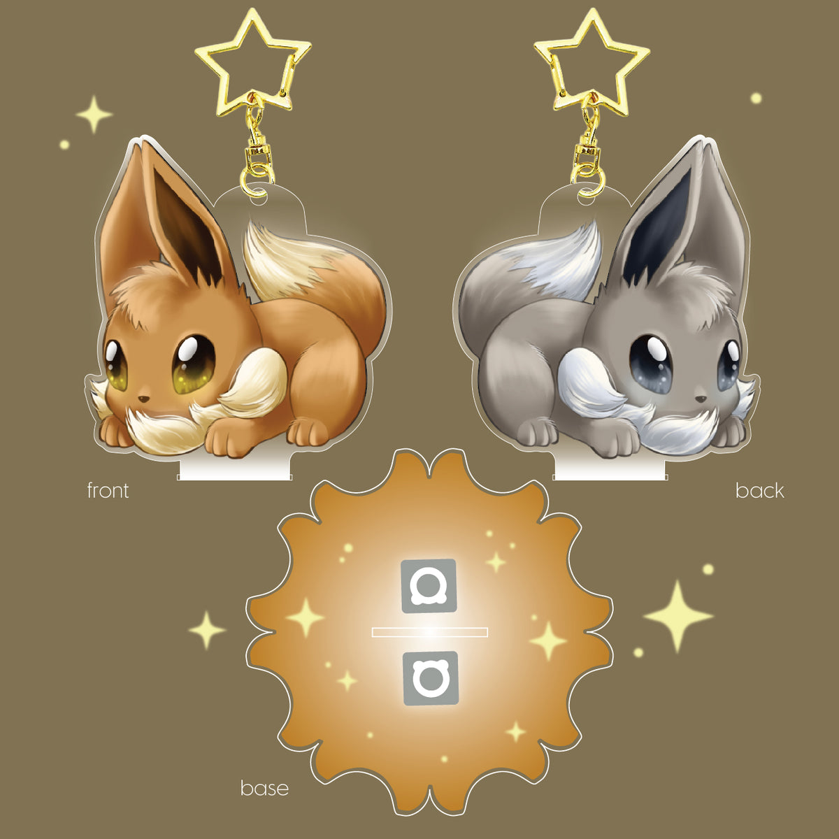 Bunny Eevee - Bunny Eeveelution Charms & Stands – Shinnoyume