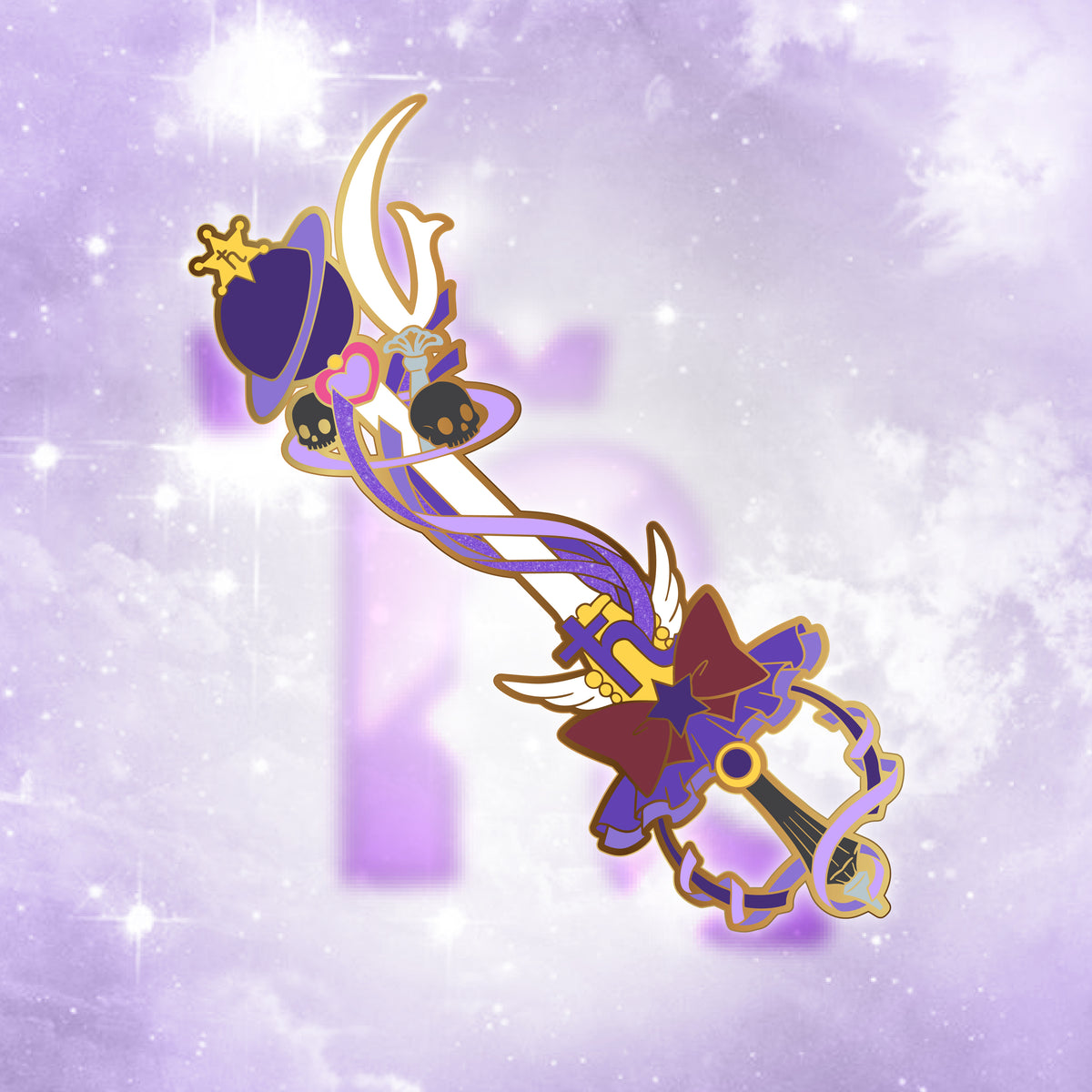 Sailor Saturn - Sailor Moon Keyblade Enamel Pin Collection – Shinnoyume