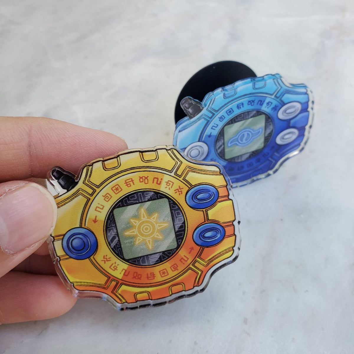 Pink Digivice - Gatomon - Digimon Adventure Phone Grip – Shinnoyume