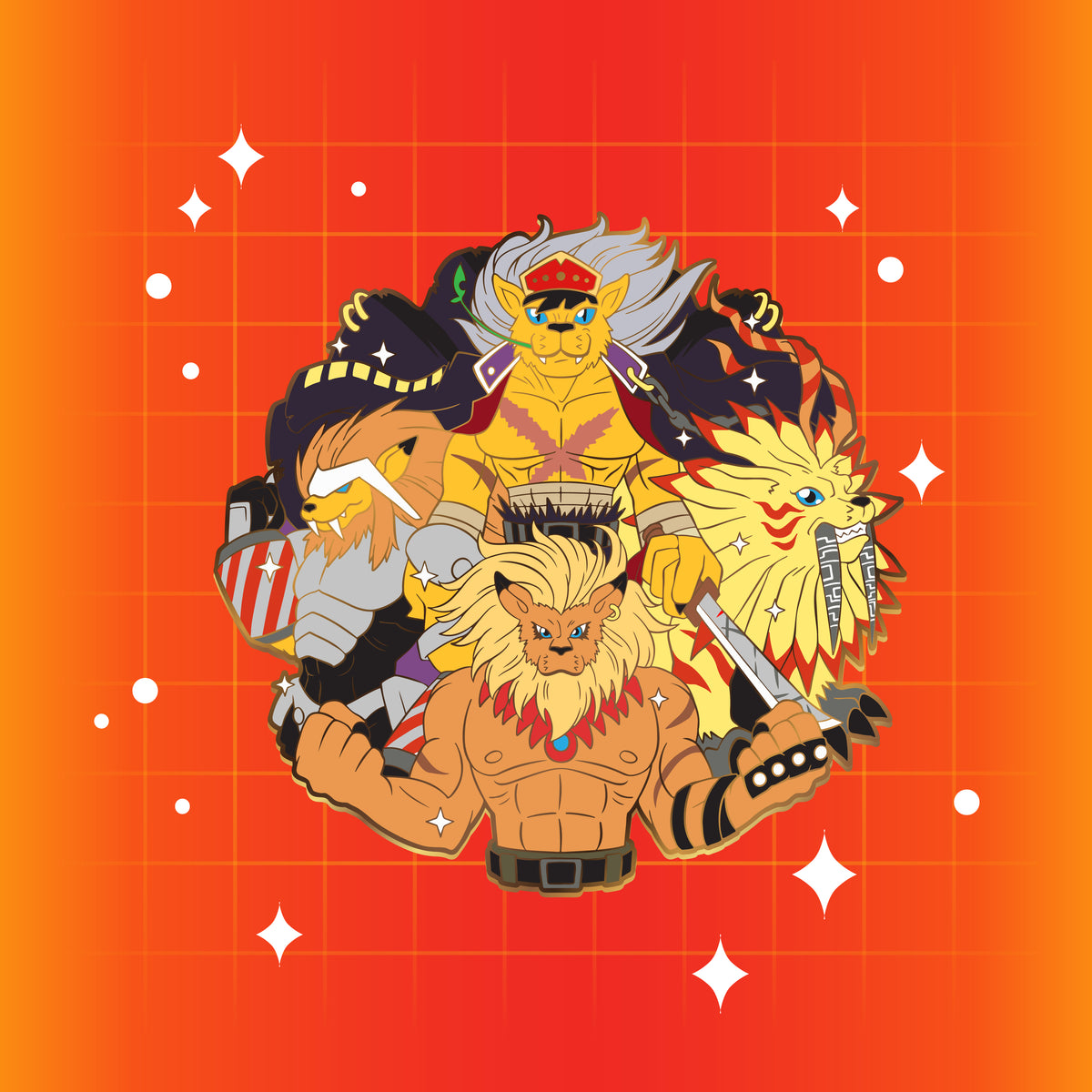 Leomon - Digimon Digivolution Enamel Pin – Shinnoyume