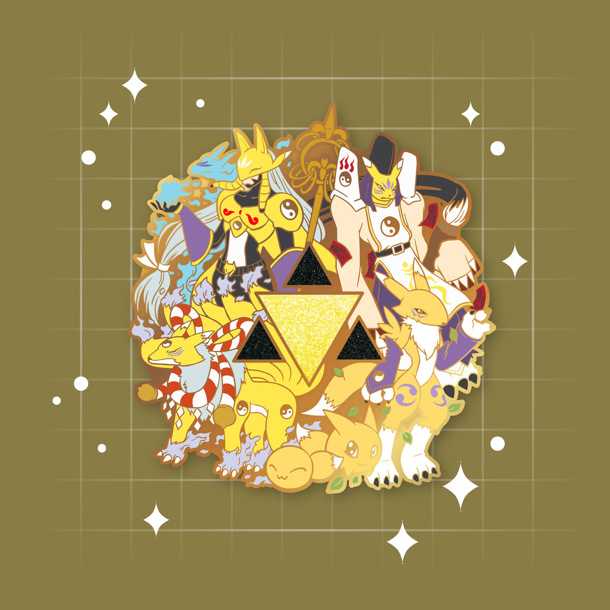 Renamon - Digimon Digivolution Enamel Pin – Shinnoyume