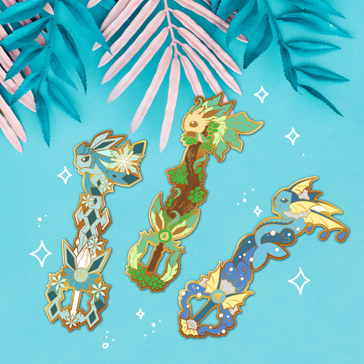 Vaporeon Keyblade - Eeveelution Enamal Pin – Shinnoyume