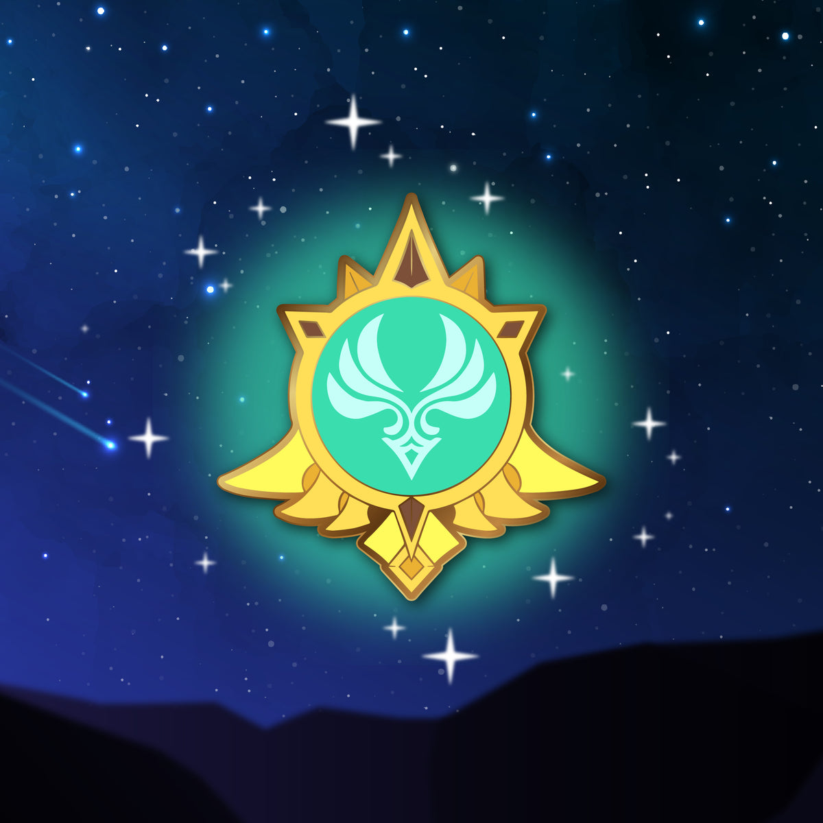 Anemo - Genshin Impact Vision Enamel Pin Collection – Shinnoyume