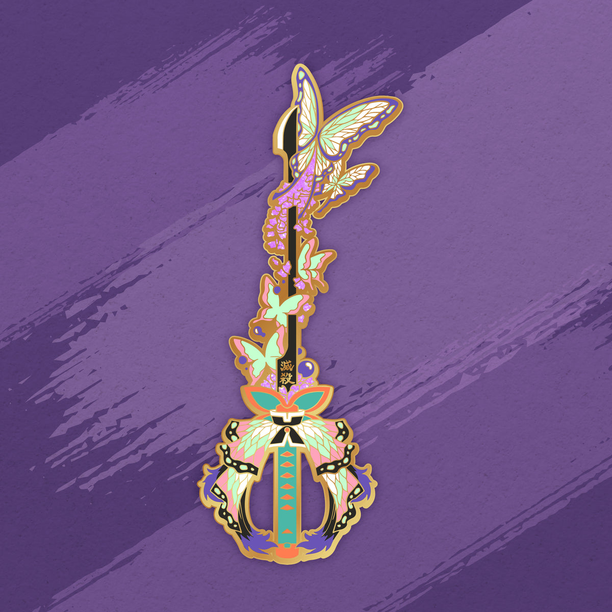 Shinobu Keyblade - Demon Slayer Keyblade Enamal Pin – Shinnoyume