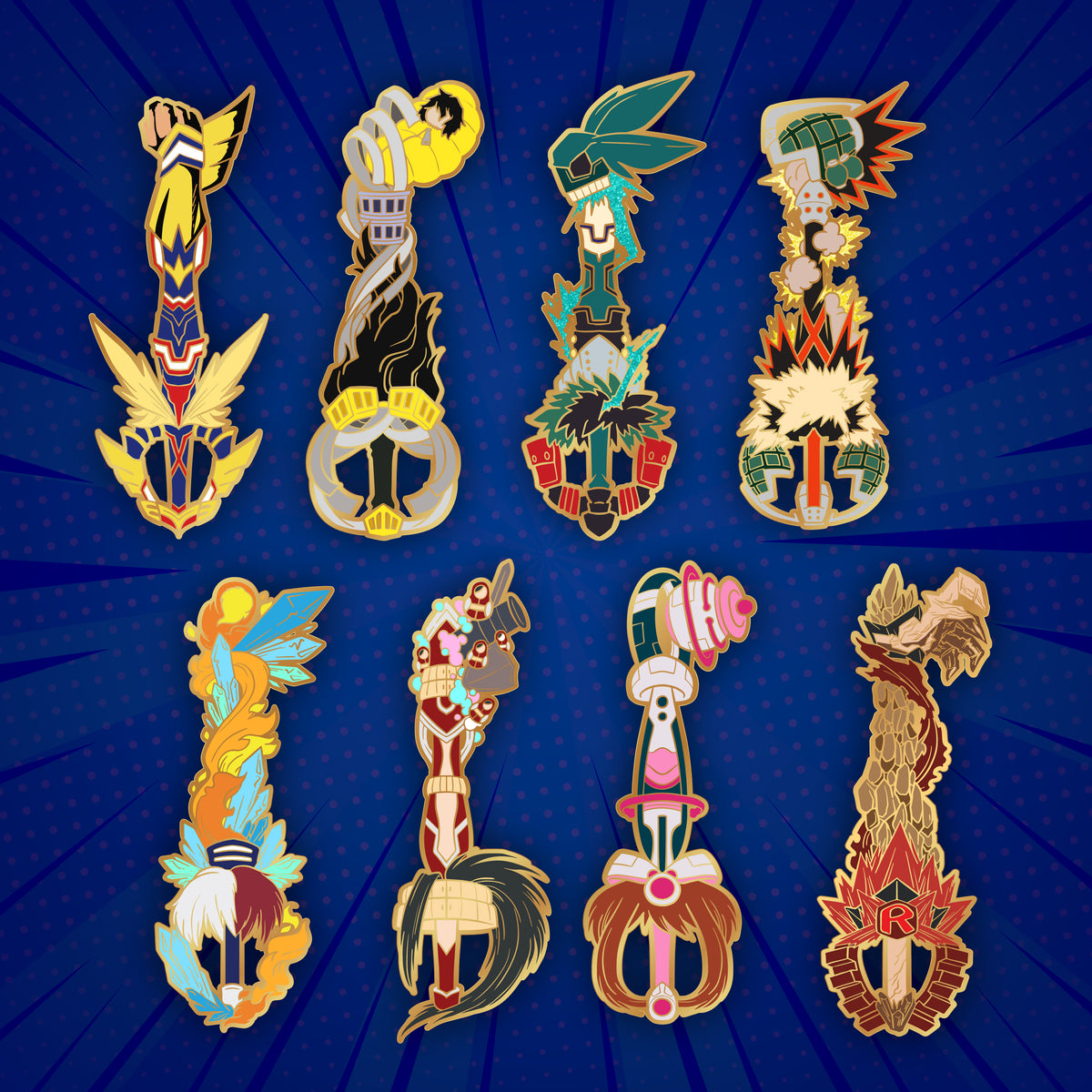 Todoroki Keyblade - My Hero Academia Keyblade Enamel Pin – Shinnoyume