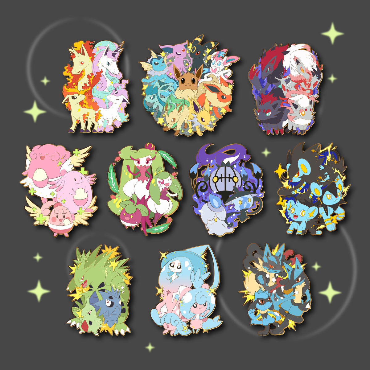 Bounsweet : Tsareena - Pokemon Evolution Enamel Pin – Shinnoyume