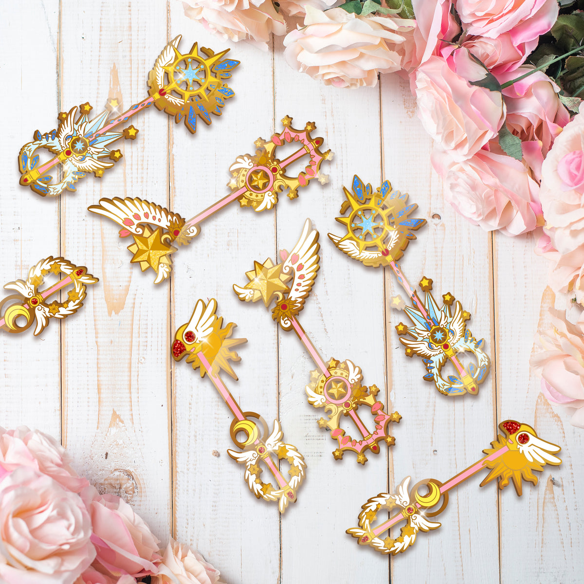 Clear Dream Wand Keyblade - Card Captor Sakura Enamal Pin – Shinnoyume