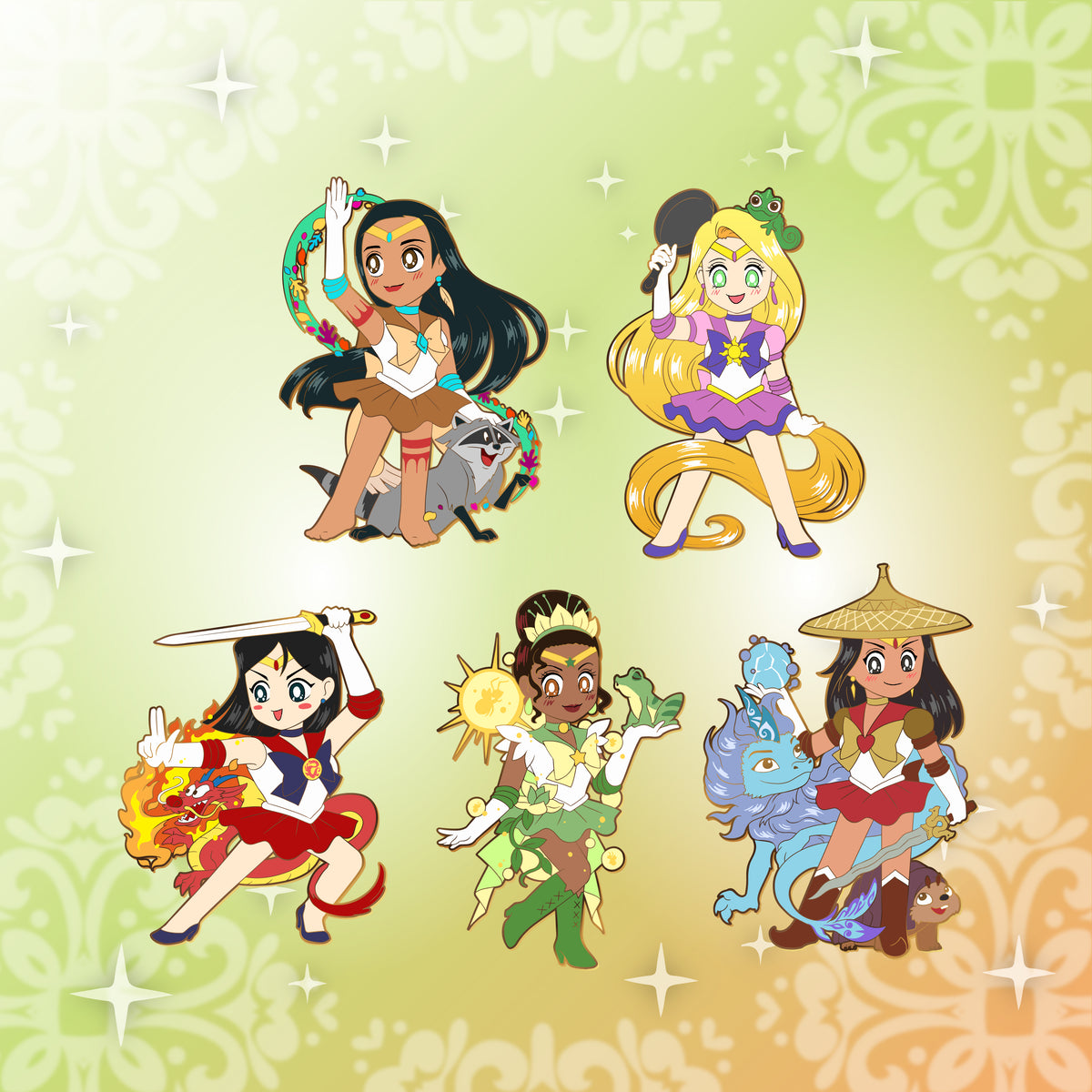 Sailor Mulan 2.0 - Sailor Princesses 2.0 Enamel Pin – Shinnoyume