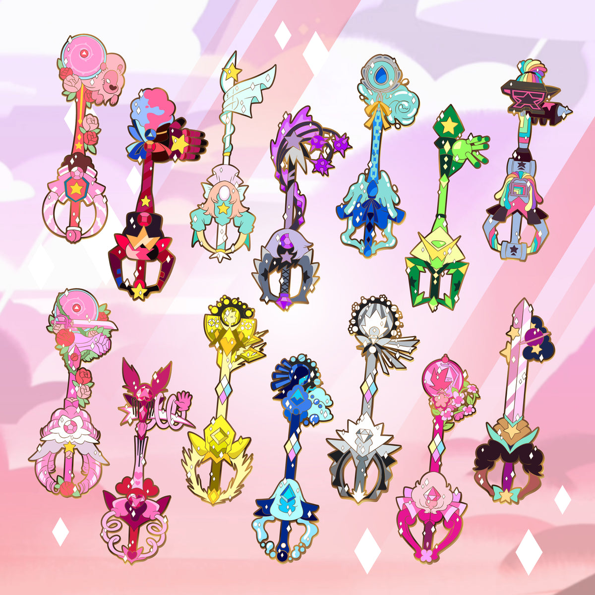 Amethyst Keyblade - Steven Universe Keyblade Enamel Pin – Shinnoyume