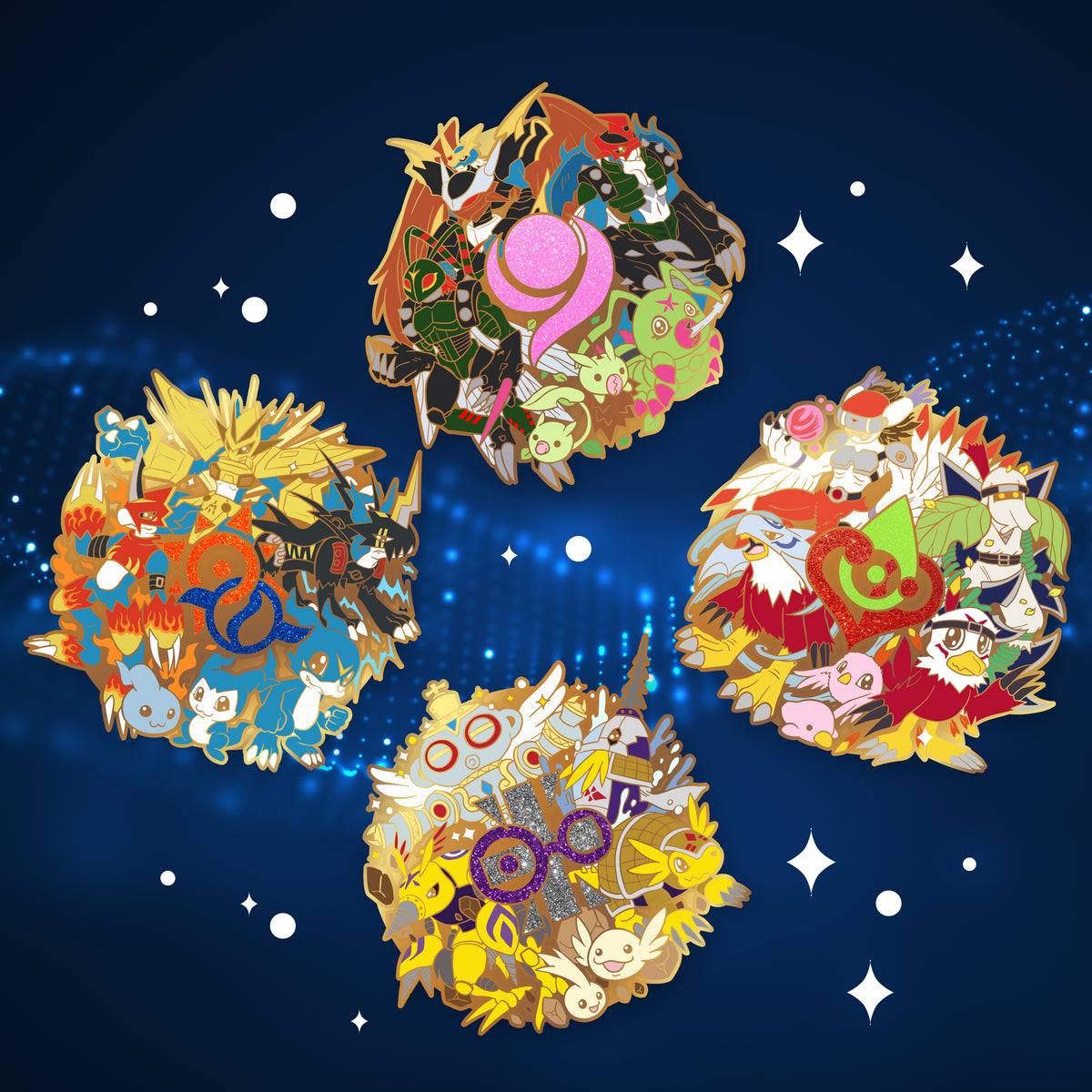 Renamon - Digimon Digivolution Enamel Pin – Shinnoyume