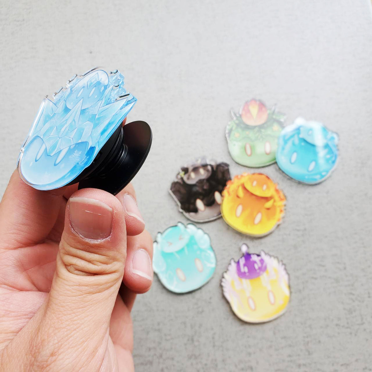Cryo Slime - Genshin Impact Phone Grip – Shinnoyume